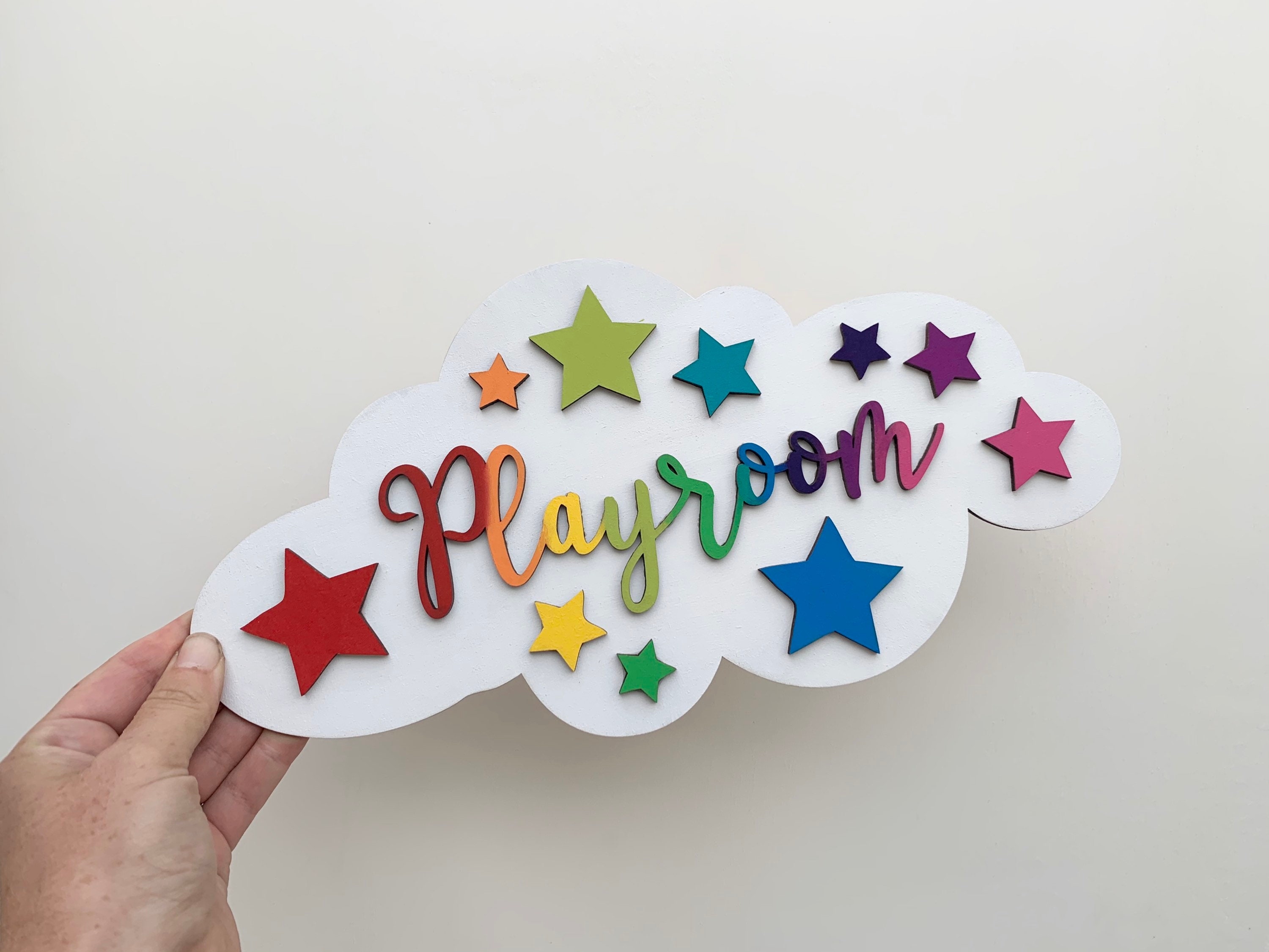 Name Cloud Nursery Cloud Sign Personalised Childrens | Etsy UK