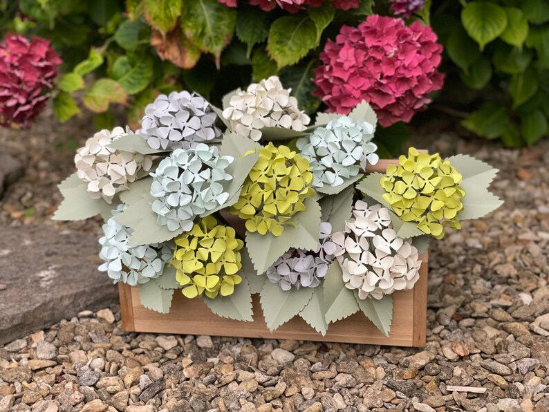 Paper Flower Paper Hydrangea Hydrangeas Wedding Flowers - Etsy