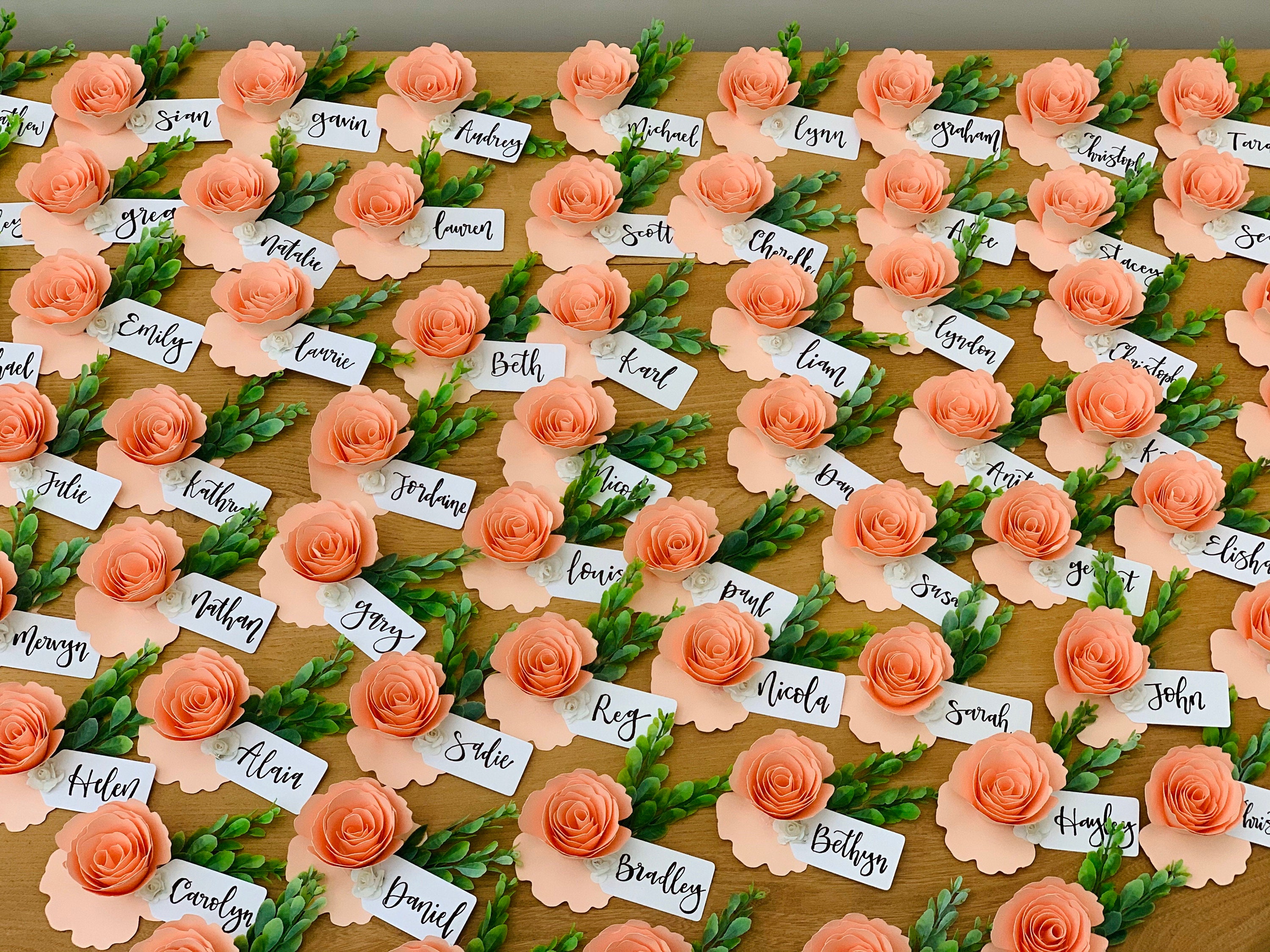 Place name place cards personalised place names hand | Etsy