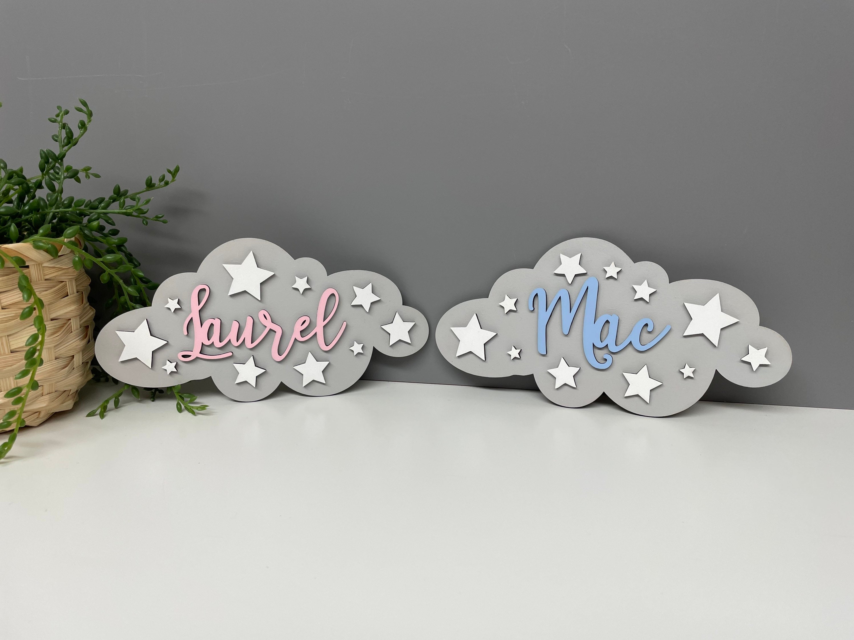 Name Cloud Nursery Cloud Sign Personalised Childrens - Etsy UK