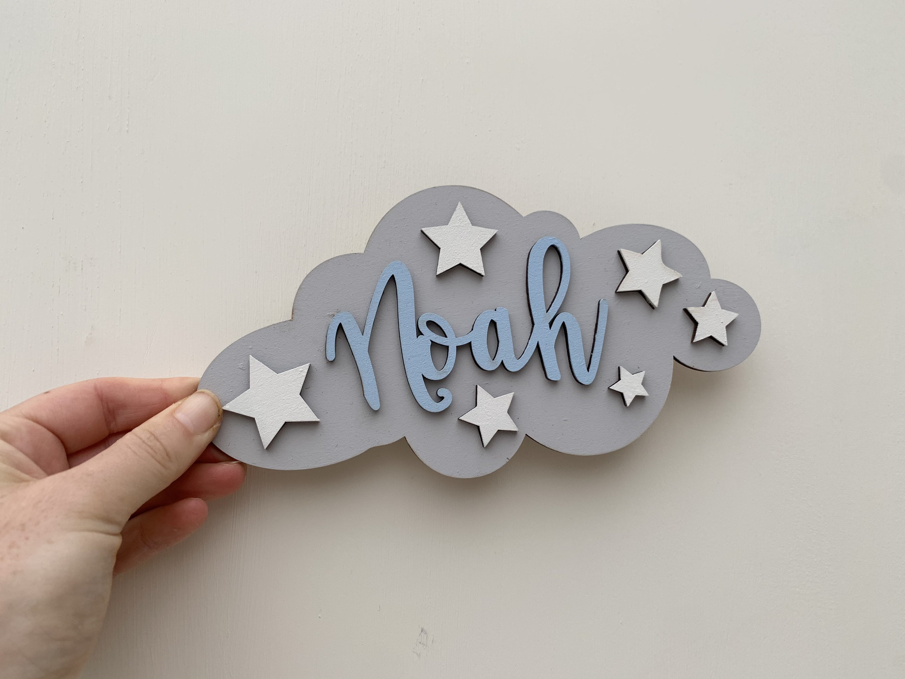 Name Cloud Nursery Cloud Sign Personalised Childrens - Etsy UK