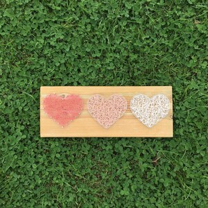 3 Hearts String Art Home Decor Gift. - Etsy