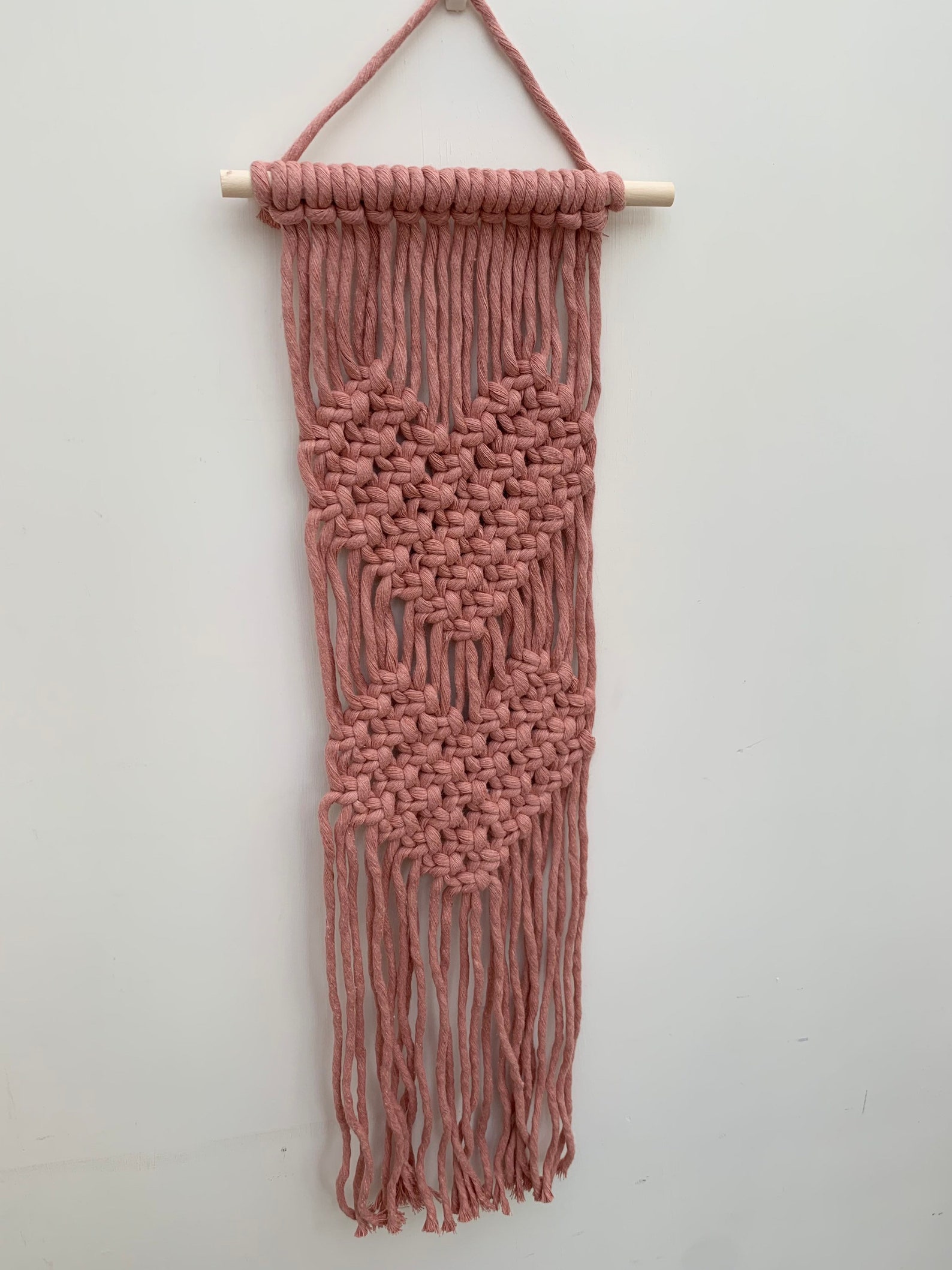 Macrame Heart Wall Hanging Double Heart Macrame Home Decor - Etsy