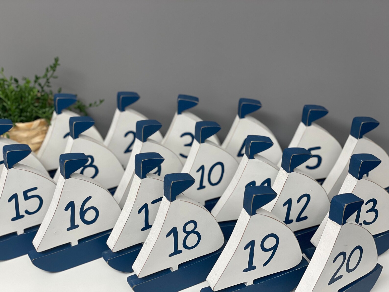 Wooden Sailing Boat Table Number Wedding Table Boat - Etsy UK