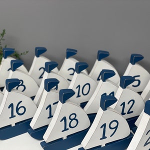 Wooden Sailing Boat - Table Number - Wedding Table - Boat - Cafe ...