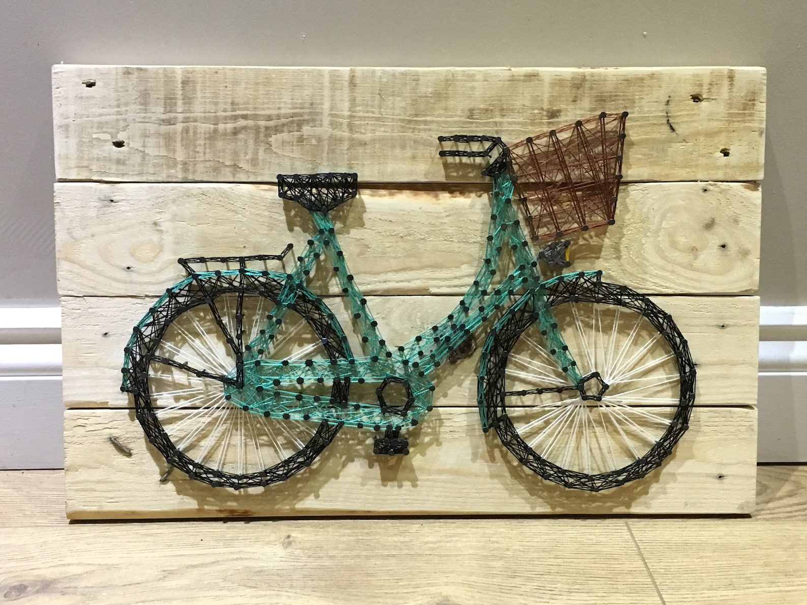 Bicycle String Art Handmade Personalised Wall Decor - Etsy