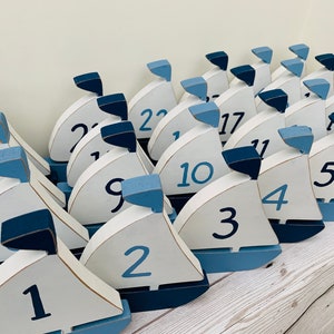 Wooden Sailing Boat - Table Number - Wedding Table - Boat - Cafe ...