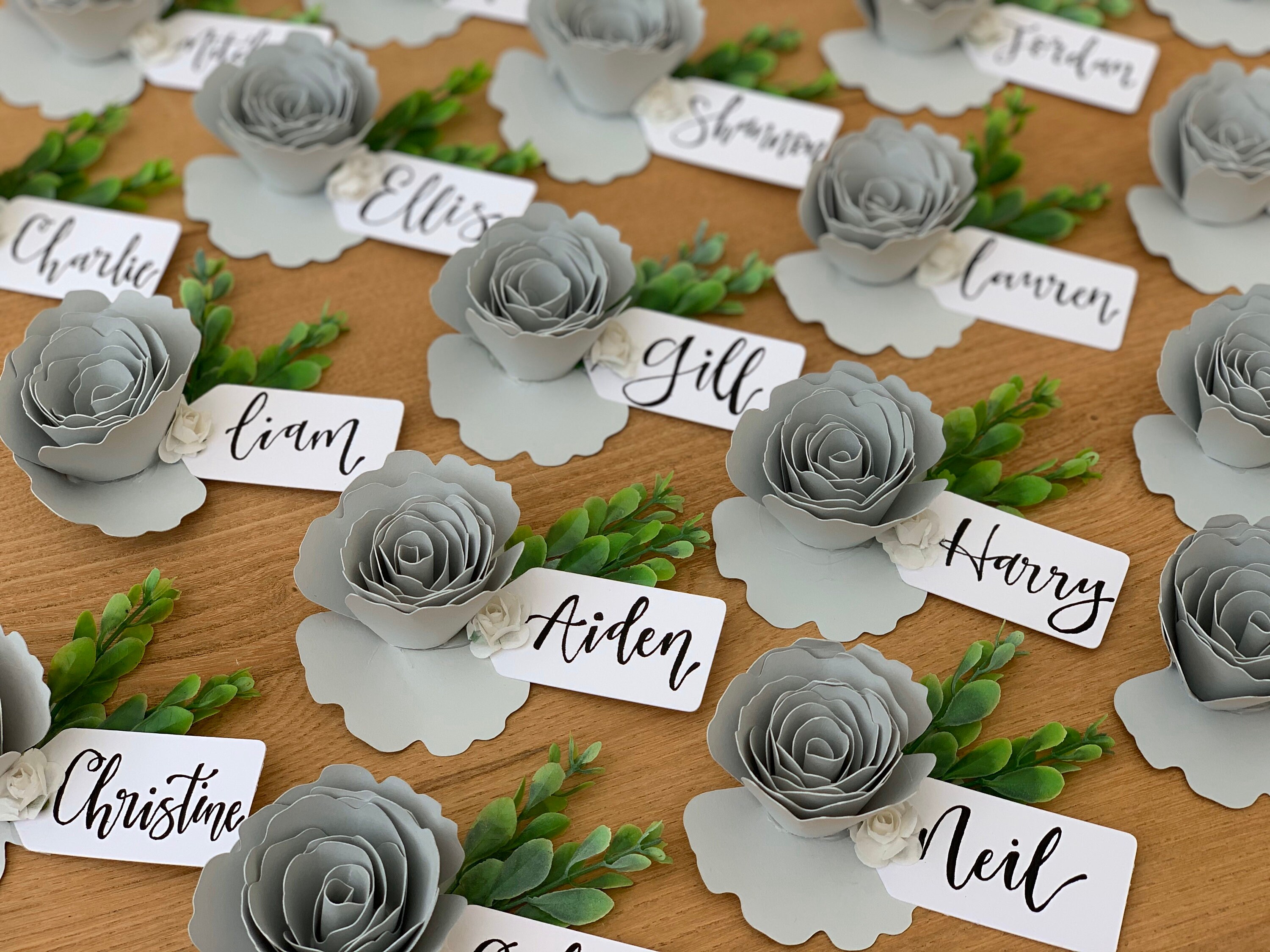 Place name place cards personalised place names hand | Etsy