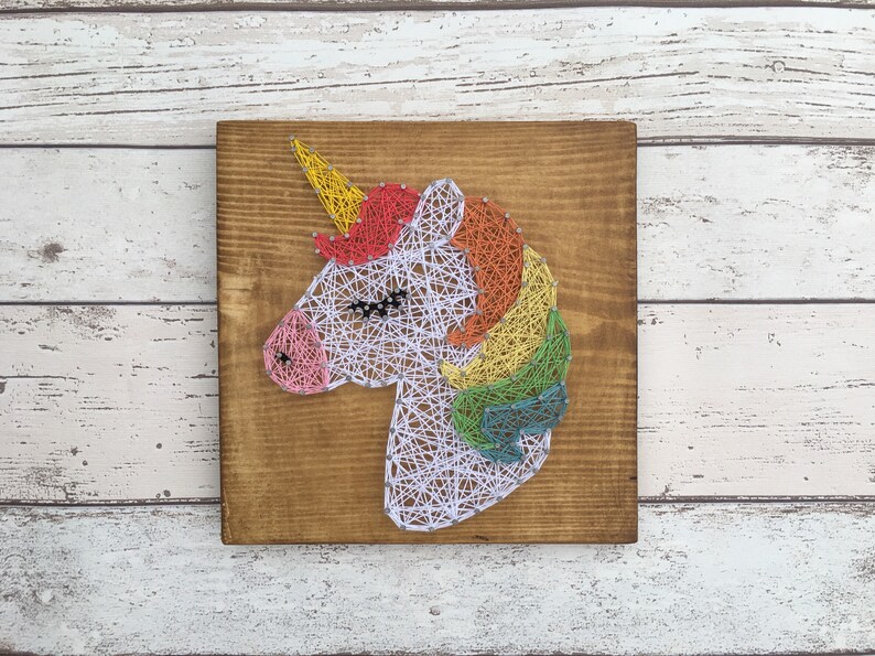 Unicorn String Art Made to Order Unicorn Gifts Sparkle - Etsy
