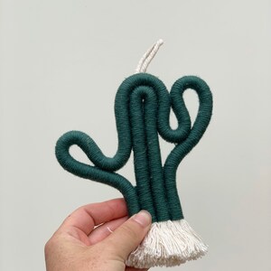 Macrame Cactus Rope Wall Hanging - Cactus Home Decor - Nursery Decor ...