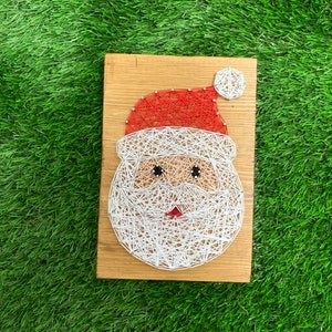 Santa, Father Christmas String Art, Christmas Decor, Wooden Signs. - Etsy