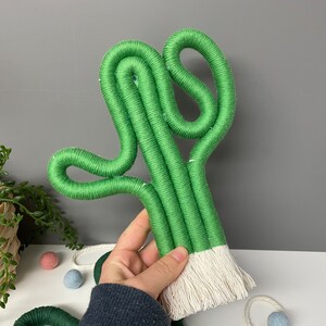 Macrame Cactus Rope Wall Hanging - Cactus Home Decor - Nursery Decor ...