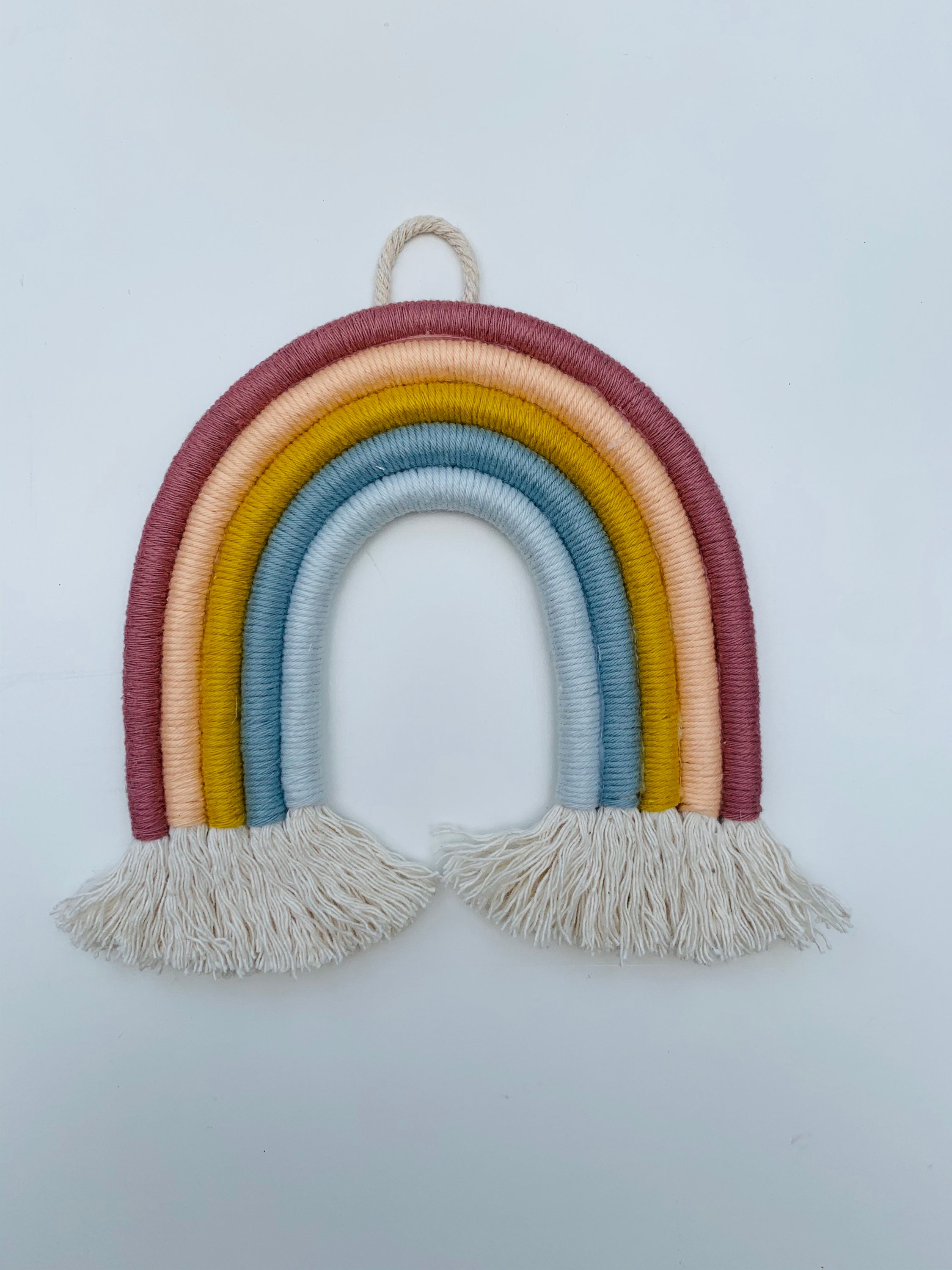 Rainbow Wall Hanging - Macrame Rainbow - Rope Rainbow - Fibre Art ...