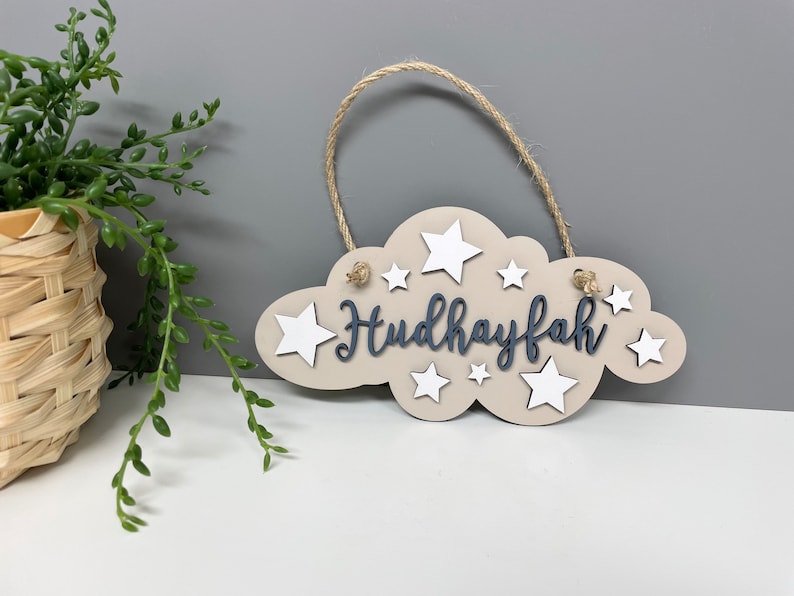 Name Cloud Nursery Cloud Sign Personalised Childrens - Etsy UK