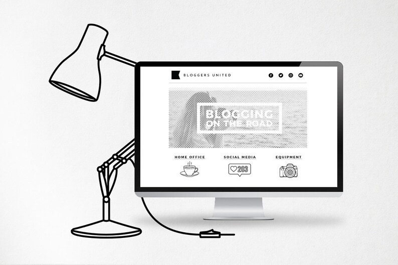 Blog Icons, Blogging Icons Clipart, Blog Symbols, Blogger, Social Media ...