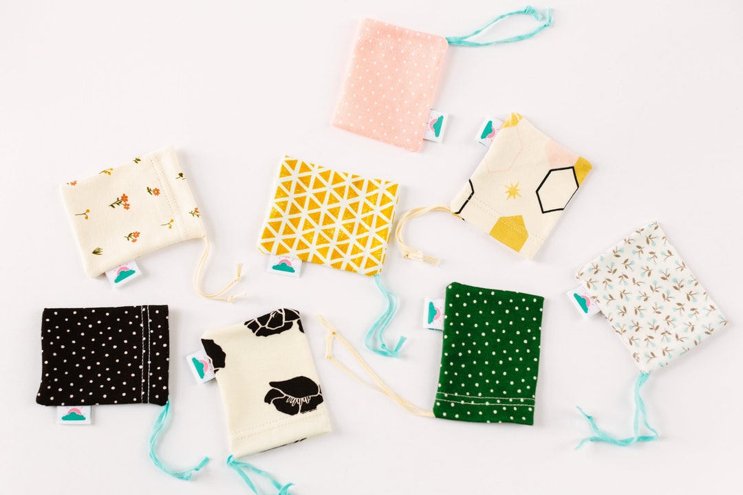 Small Drawstring Bag Made With Organic Cotton, Gift Bag, Jewelry Bag ...