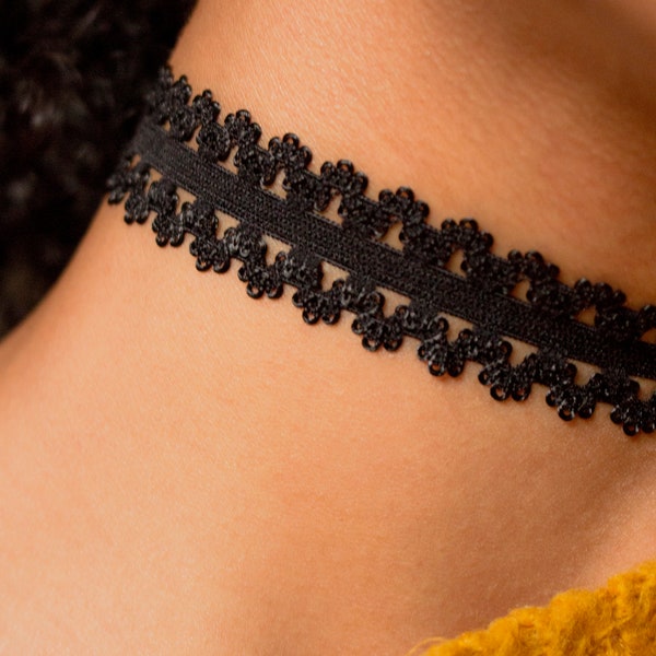 Lace Choker Necklace - Etsy