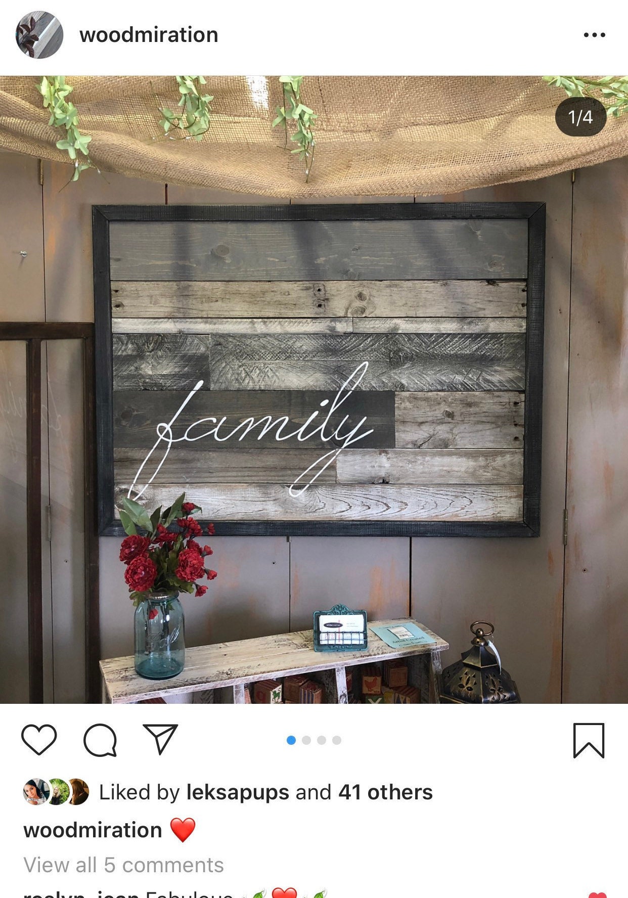 Family Signs Large Signs Pallet Wall Look Love One Another | Etsy