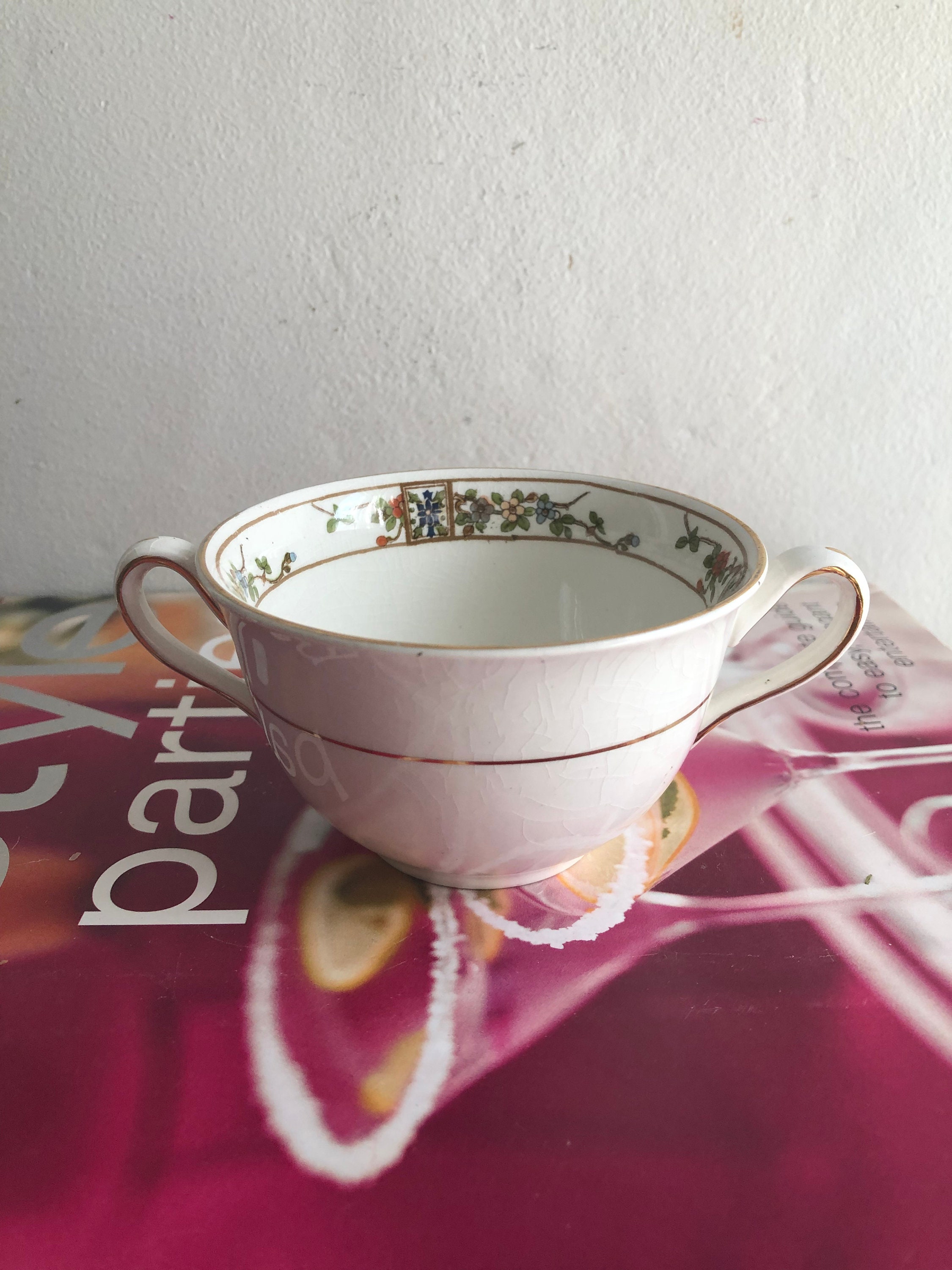 1913-15 Johnson Brother Two Handle Tea / Soup Cups Fall - Etsy