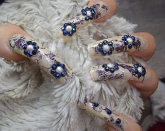 Extra long nails | Etsy