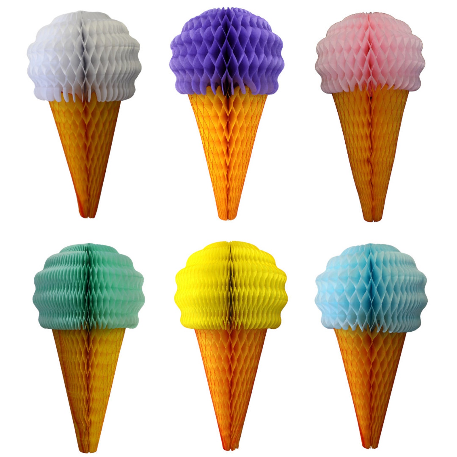 Lavender Honeycomb Ice Cream Cone 20 Tissue Paper - Etsy