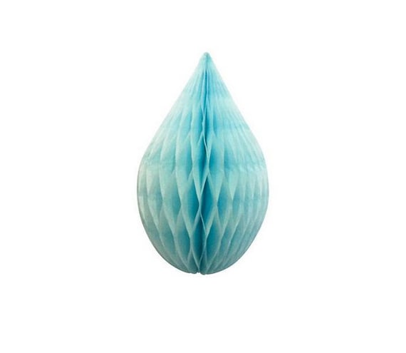 Honeycomb Raindrop, 5" Mini Tissue Paper Raindrop, Party Decorations ...