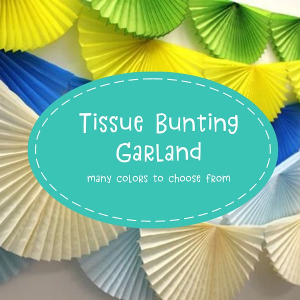 Tissue Paper Garland - Etsy