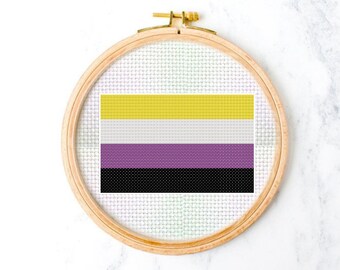 Trans Pride Flag Cross Stitch Pattern LGBTQ Home Décor - Etsy