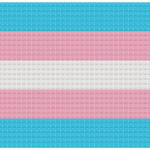 Trans Pride Flag Cross Stitch Pattern, LGBTQ+ Home Décor, Craft ...