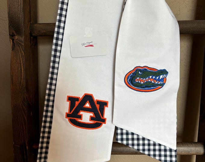 Custom College Wreath Sash - Game Day Wreath Sash - Football Season ...