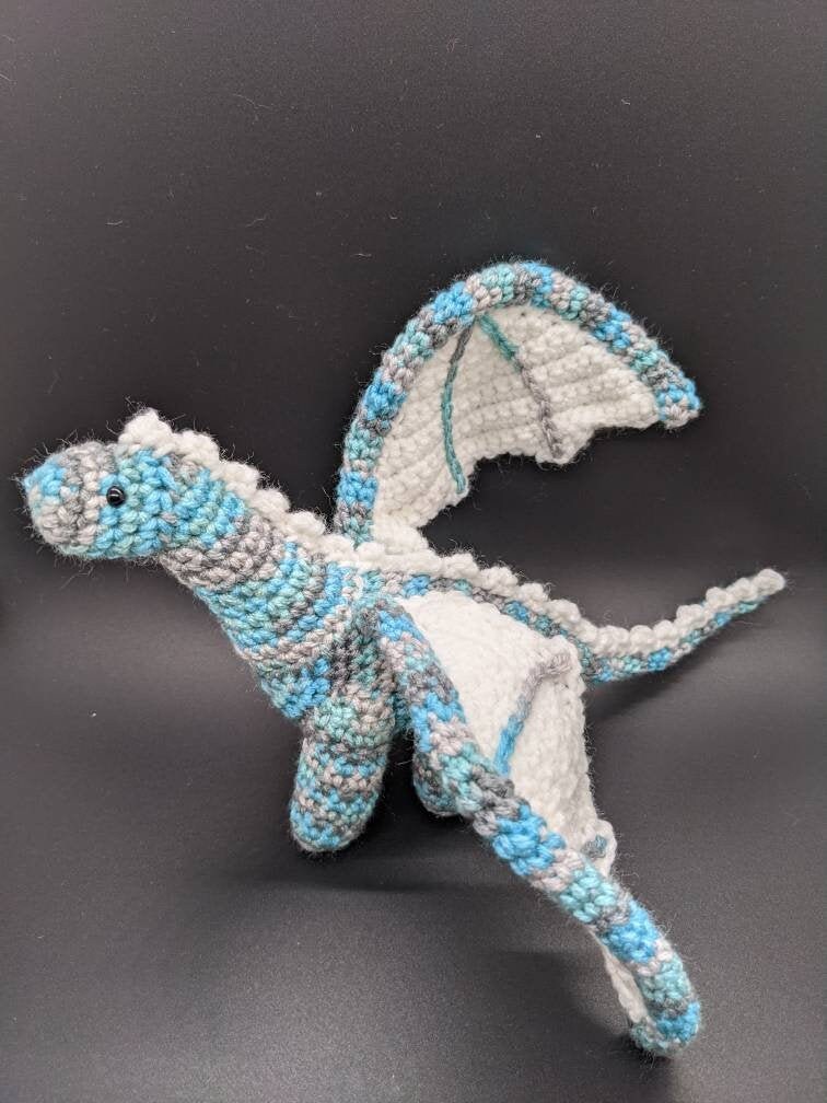 Ice Dragon Plush - Etsy