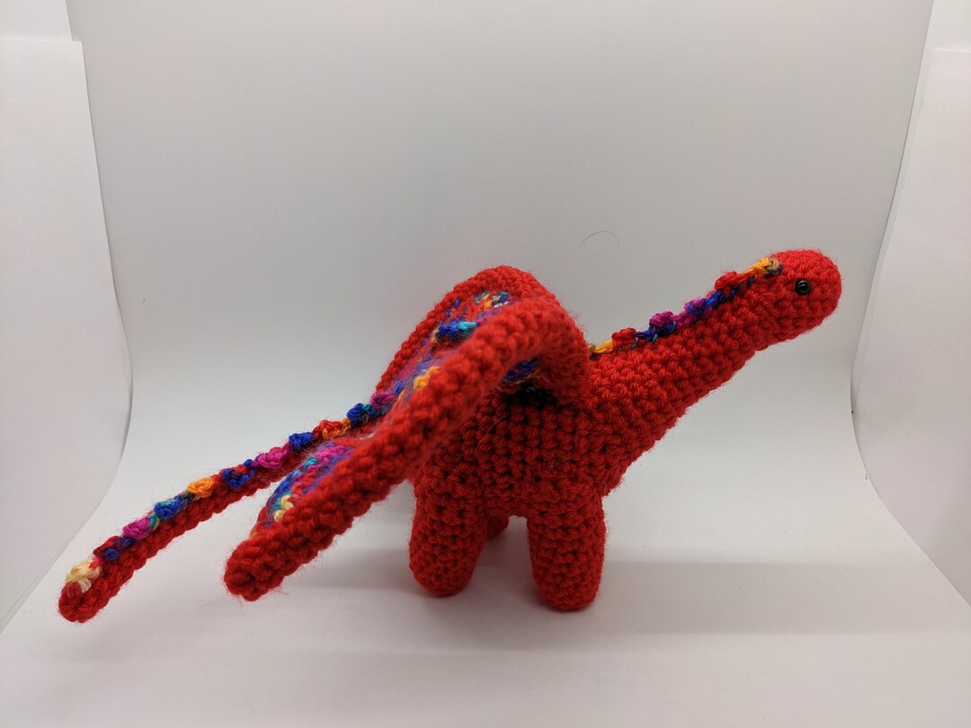 Plush Crochet Firework Dragon - Etsy