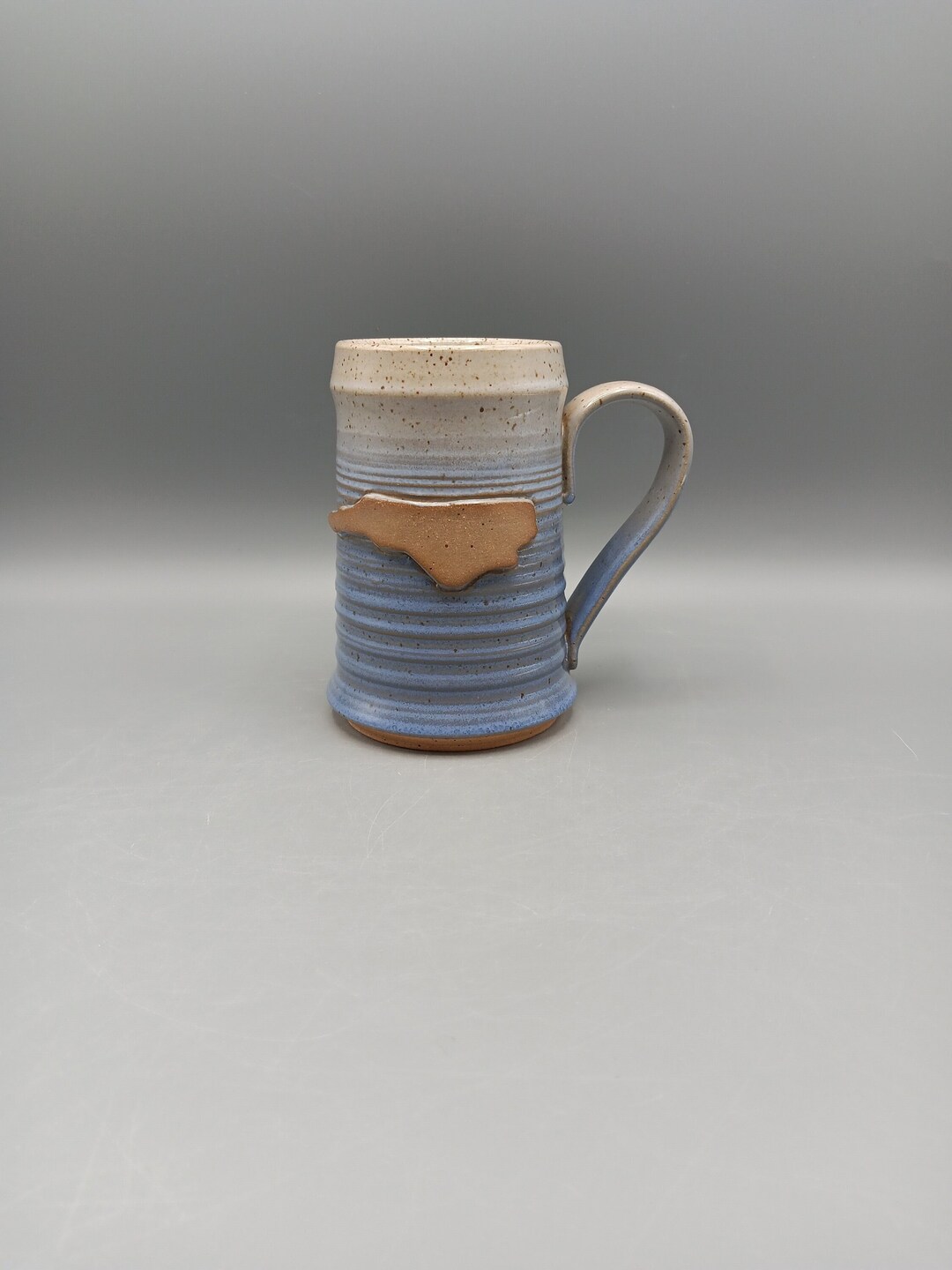 State of North Carolina Mug 16 Oz Light Blue and Speckled White - Etsy