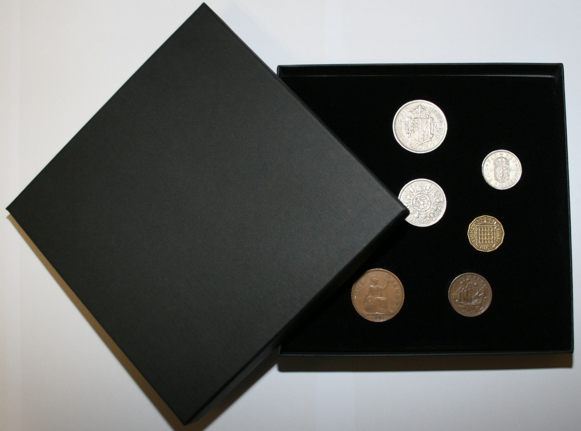 1955 Complete British Coin Set in a Specially Designed Quality ...