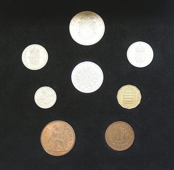 1962 Complete British Coin Set in a Specially Designed Quality | Etsy