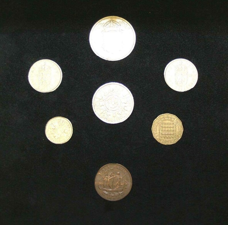 1958 Complete British Coin Set in a Specially Designed Quality - Etsy