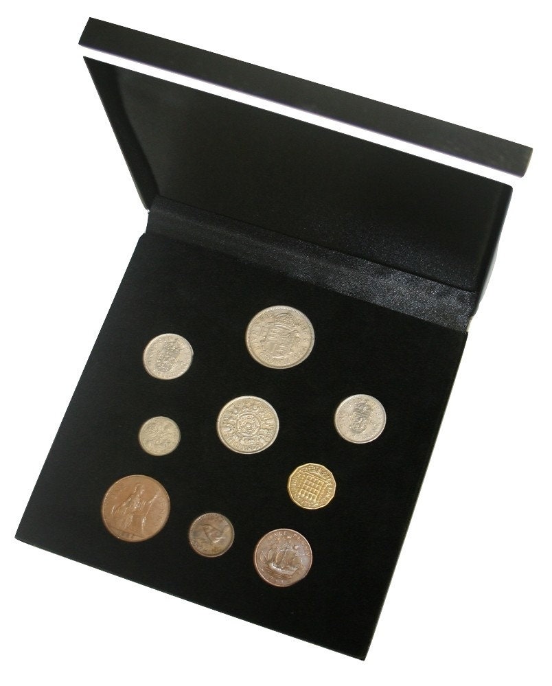 1954 Complete British Coin Set in a Specially Designed Quality | Etsy