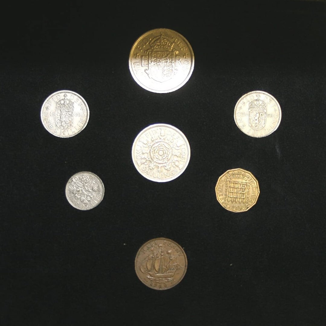 1960 Complete British Coin Set in a Specially Designed Quality ...