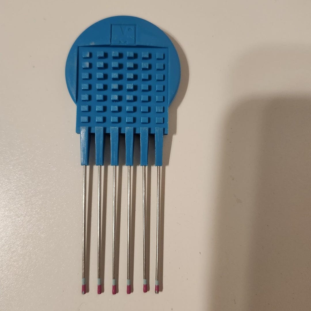 Vintage 80's/90's Rare Mebco Hair Metal Lift Pick Teal W/ Pink & Teal ...