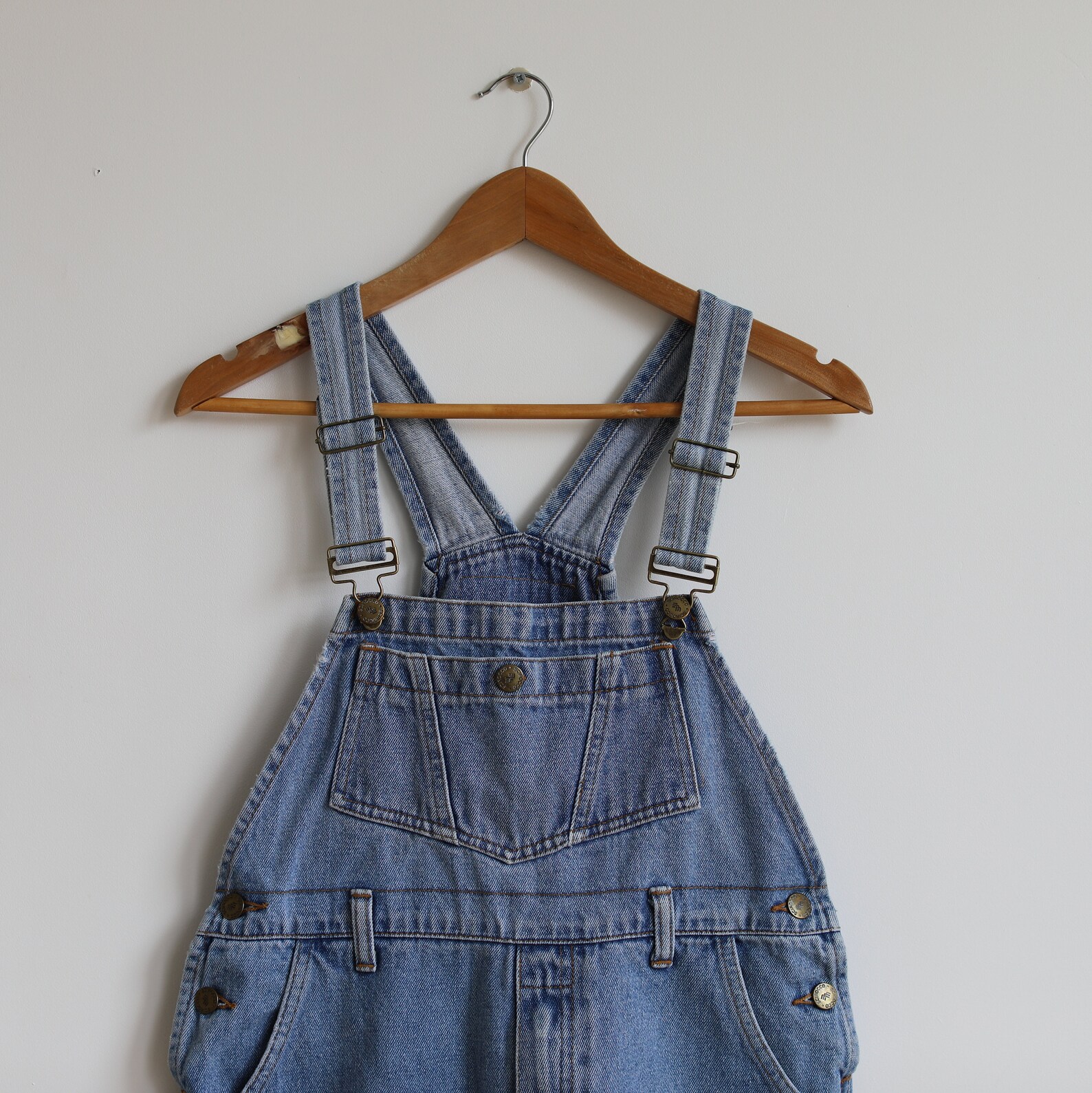 Vintage Light Blue Wash Denim Dungarees. Originally Women’s Size XXS ...