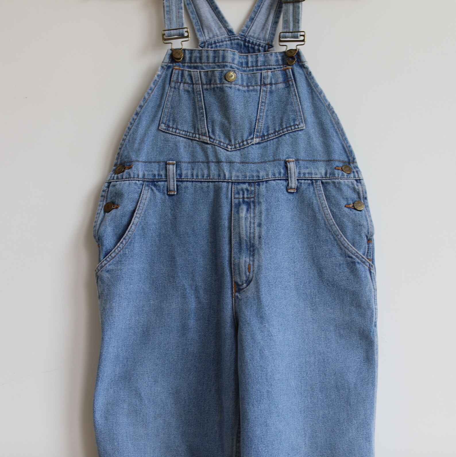 Vintage Light Blue Wash Denim Dungarees. Originally Women’s Size XXS ...