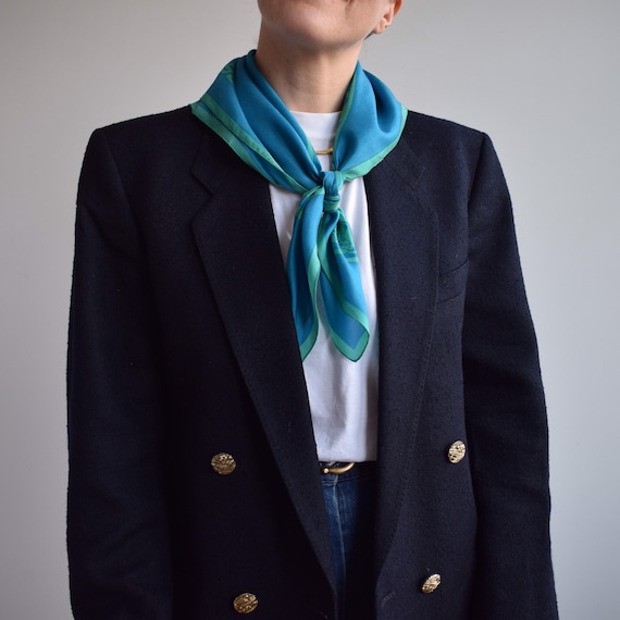 Vintage Silk Scarf. 90s Era. - Etsy