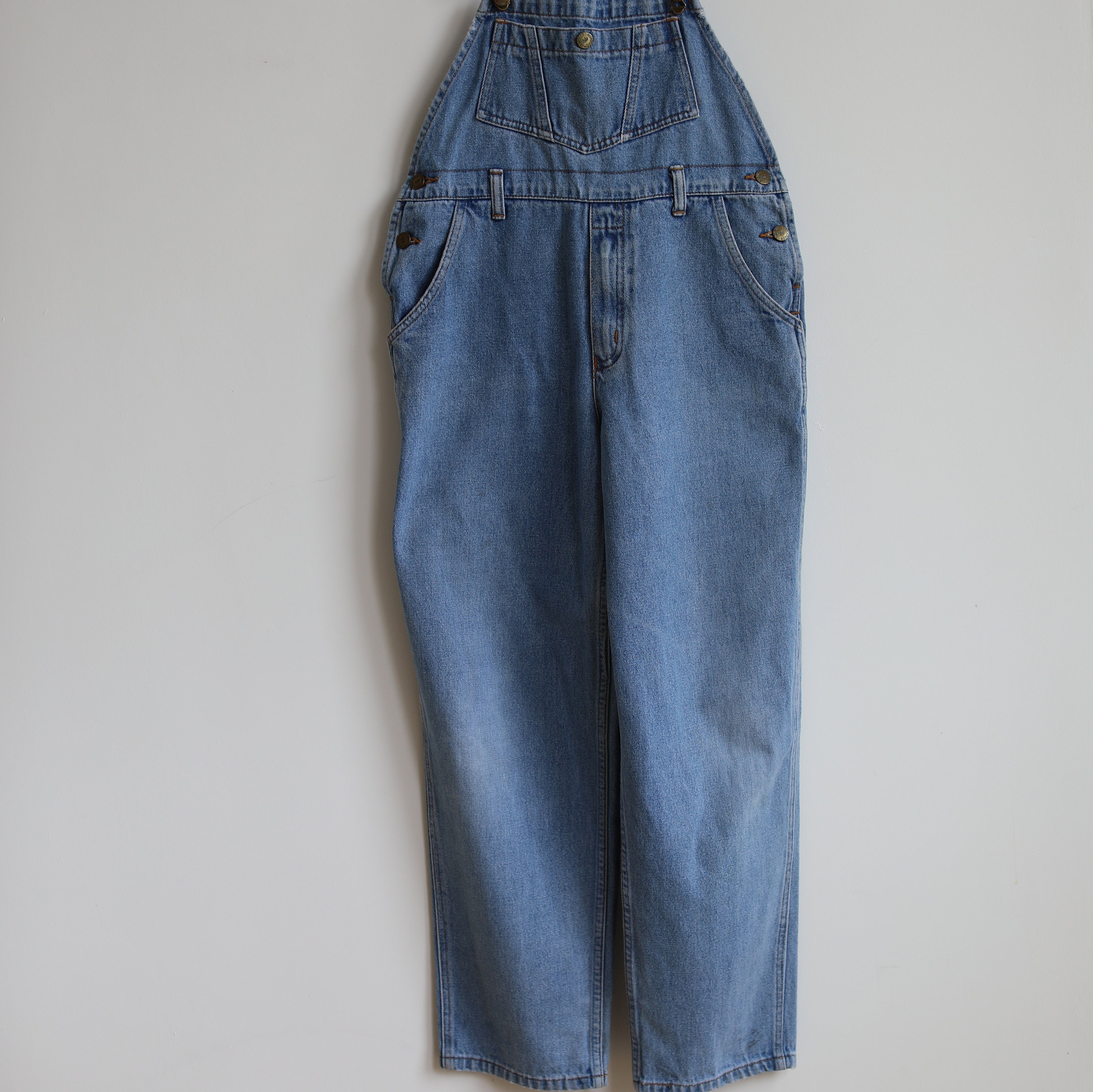 Vintage Light Blue Wash Denim Dungarees. Originally Women’s Size XXS ...