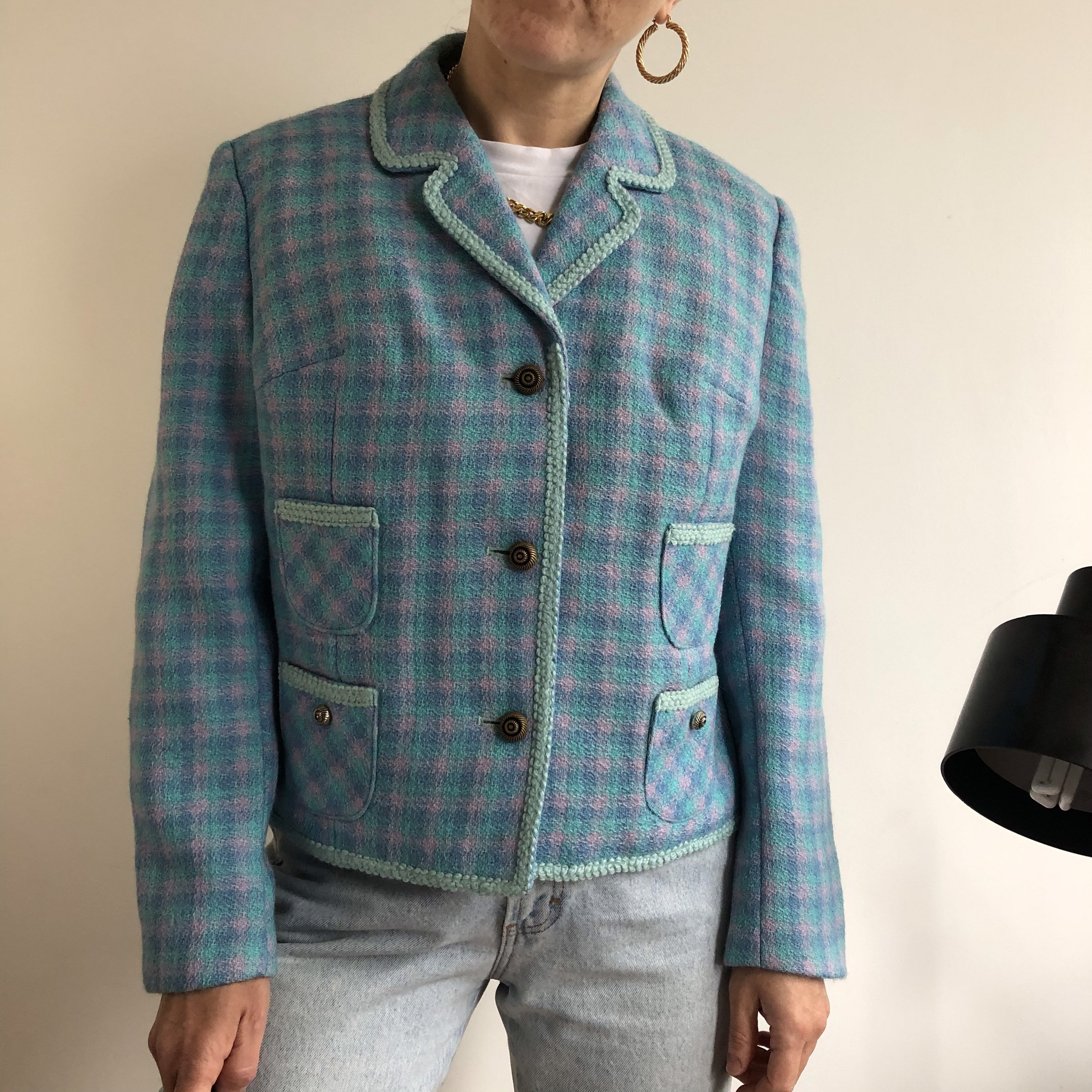 Vintage wool blazer. Originally womens size S. Late 70s era. | Etsy