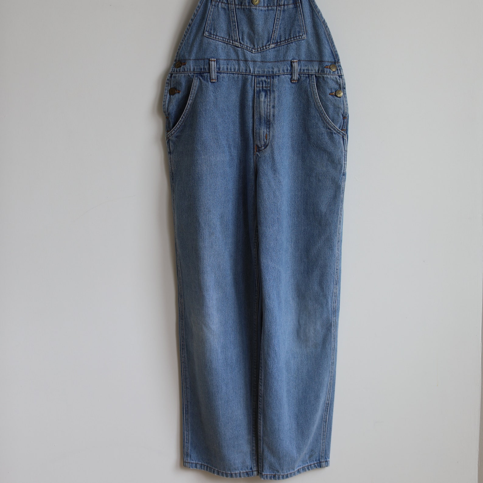 Vintage Light Blue Wash Denim Dungarees. Originally Women’s Size XXS ...