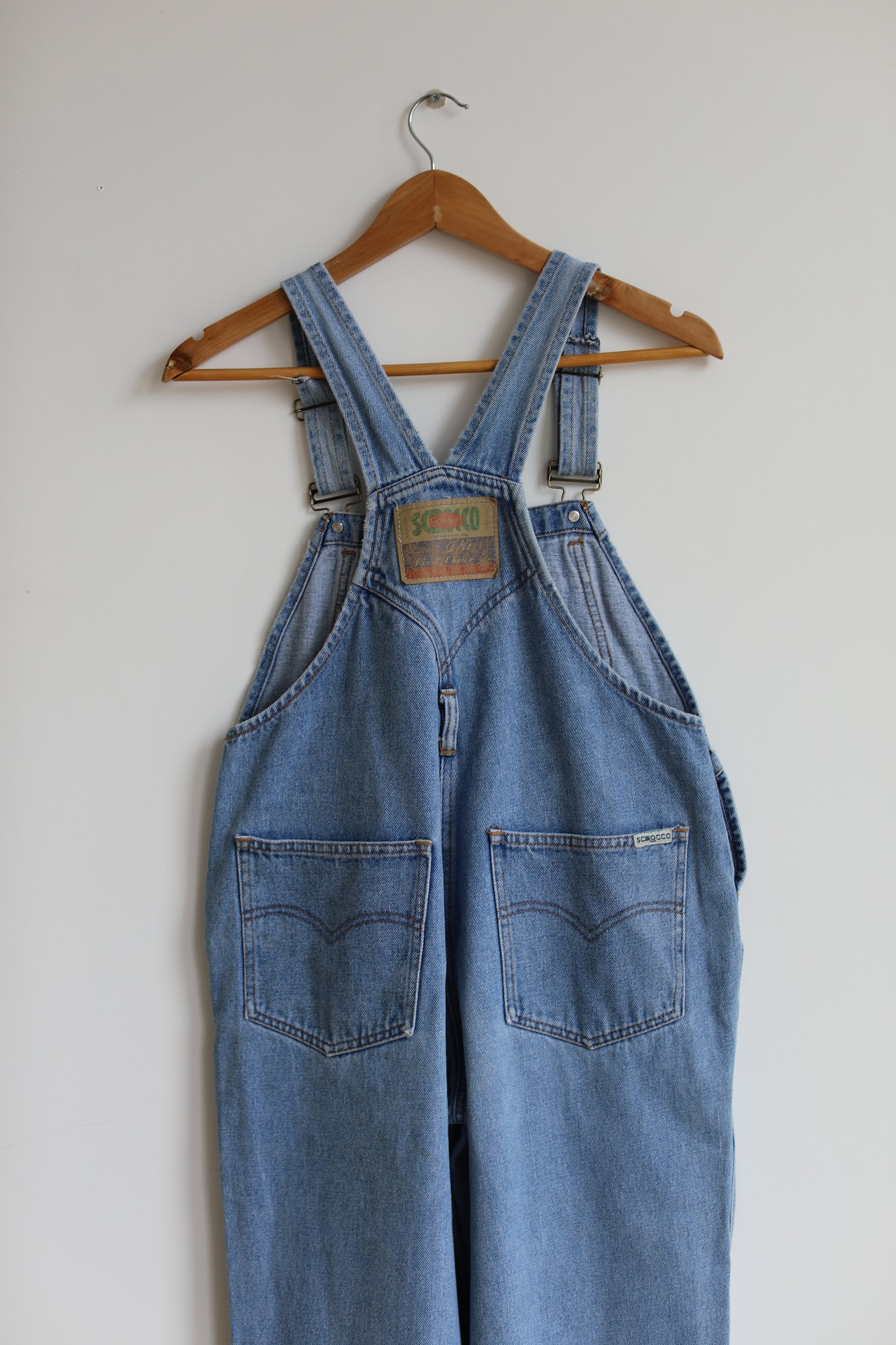Vintage Light Blue Wash Denim Dungarees. Originally Women’s Size XXS ...