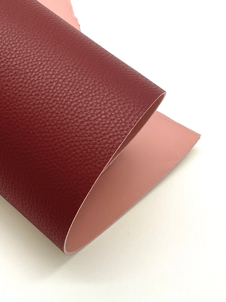 Cowhide Leather Merlot Double Sided Cowhide Split Leather | Etsy