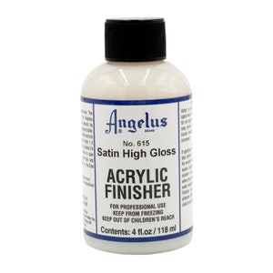 Angelus Acrylic Finisher Satin High Gloss #615 | Leather Dye Sealer ...
