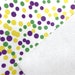 Printed Leather - Mardi Gras Polka Dots | Leather Panels | Earring ...