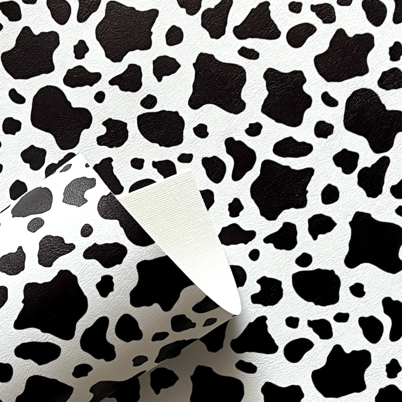Cow Print Marine Vinyl Sheet: Upholstery Fabric for Earrings, Hair Bows ...
